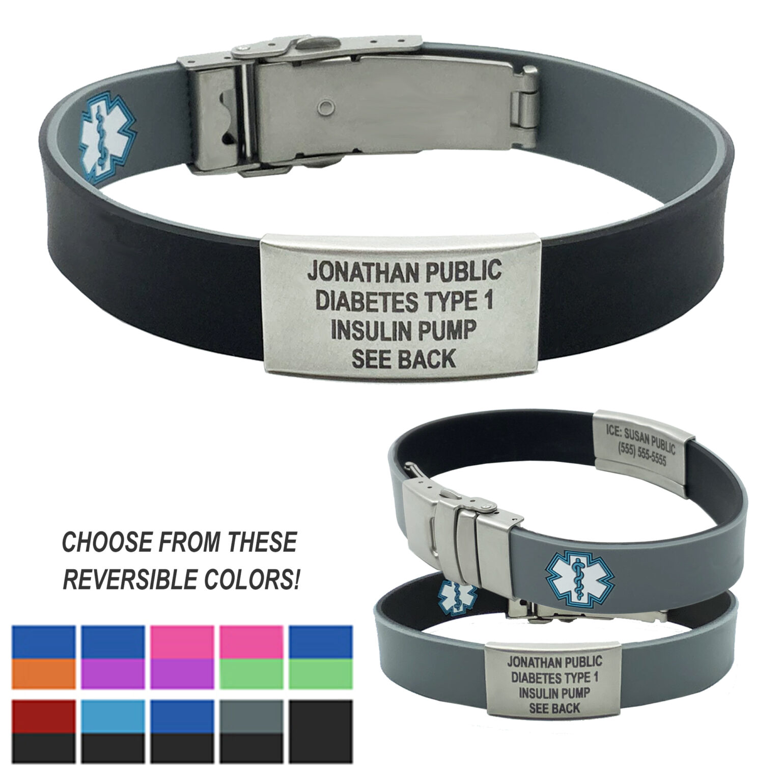 Engraved Medical ID Bracelets – Universal Medical Data