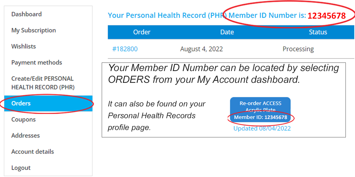 Access PHR Acrylic Replacement Plate – Universal Medical Data